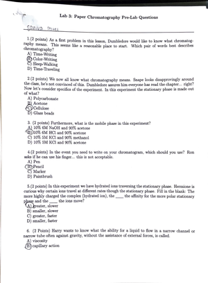 Lab 5 Net Ionic Equations - Matthew Garcin Lab 5 : Pre-Lab Questions 1) (6. 635 - 1. 321) (1747 ...