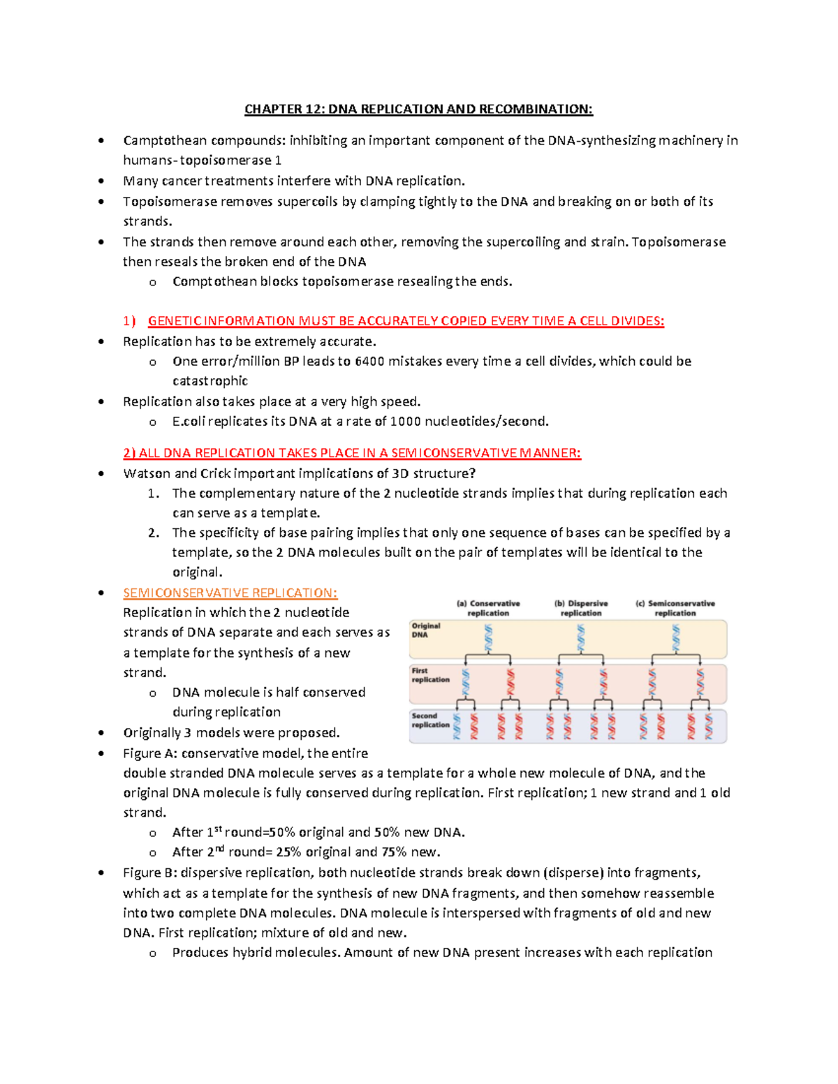 Chapter 12 - GTS 251 notes from the textbook as well as lecture notes ...