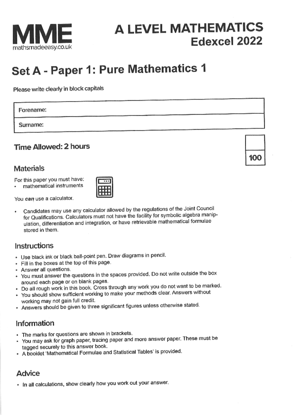 AP1 - .questions - MME A LEVEL MATHEMATICS Edexcel 2022 mathsmadeeasy ...