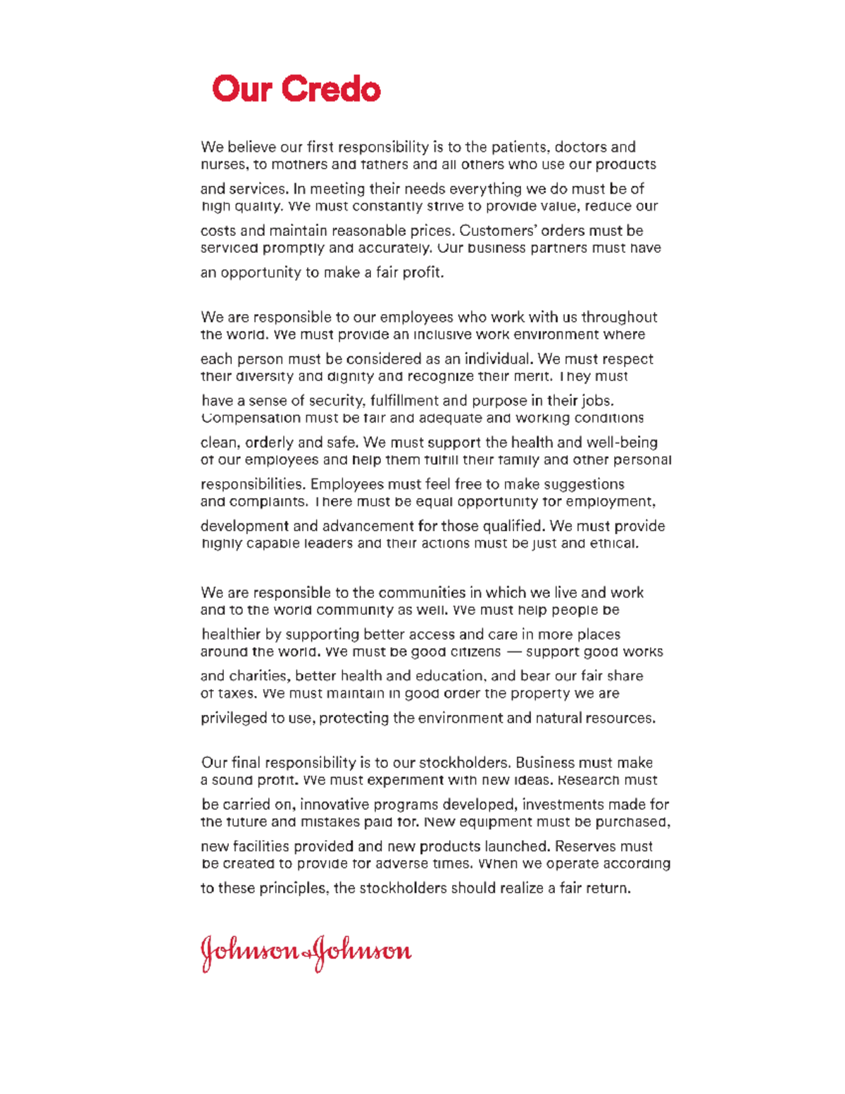 Our credo english 8 - Studocu