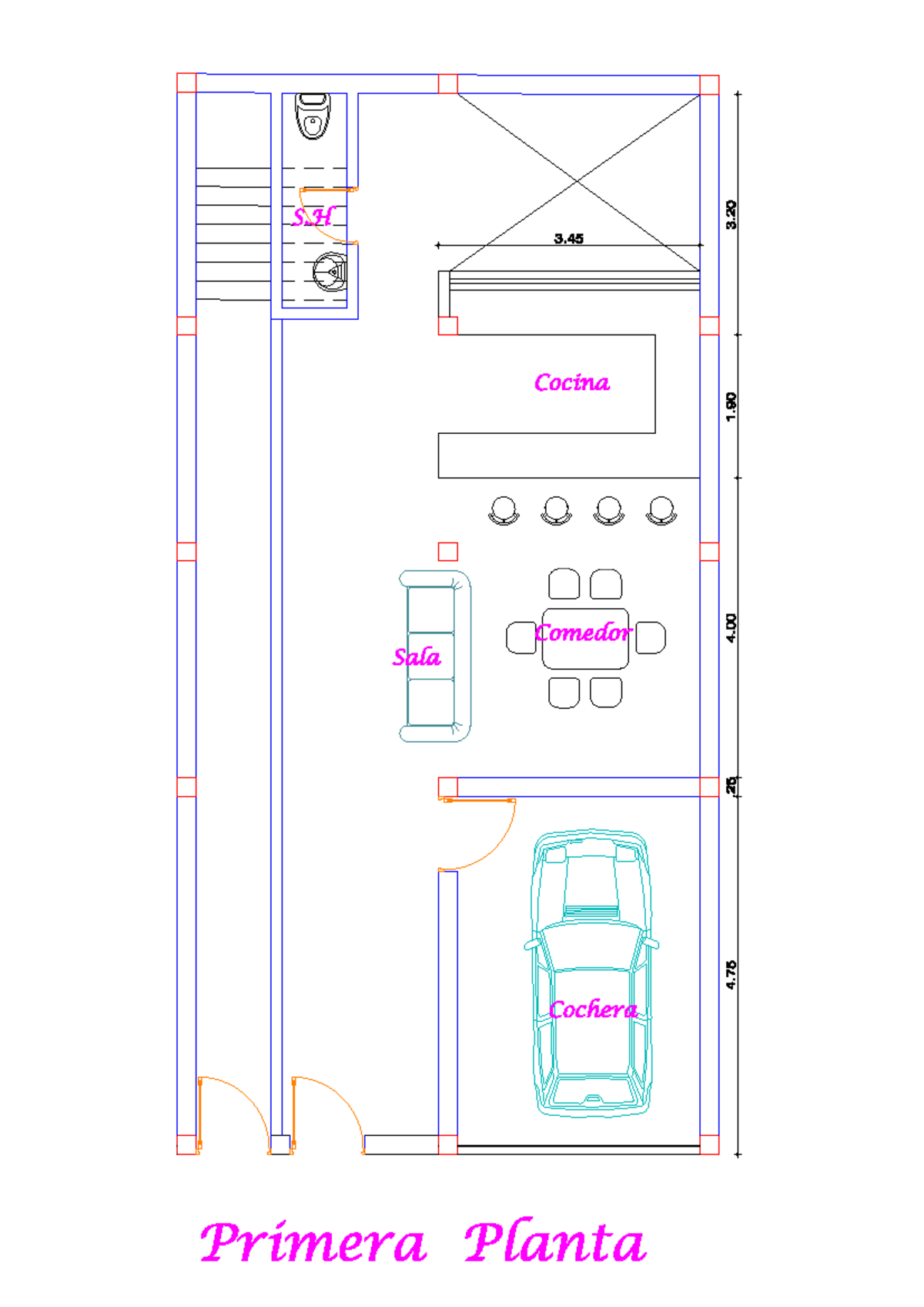 Yesi Model - rtttt - Construcciones I - 3 Cocina DOOS Comedor Sala 25 ...