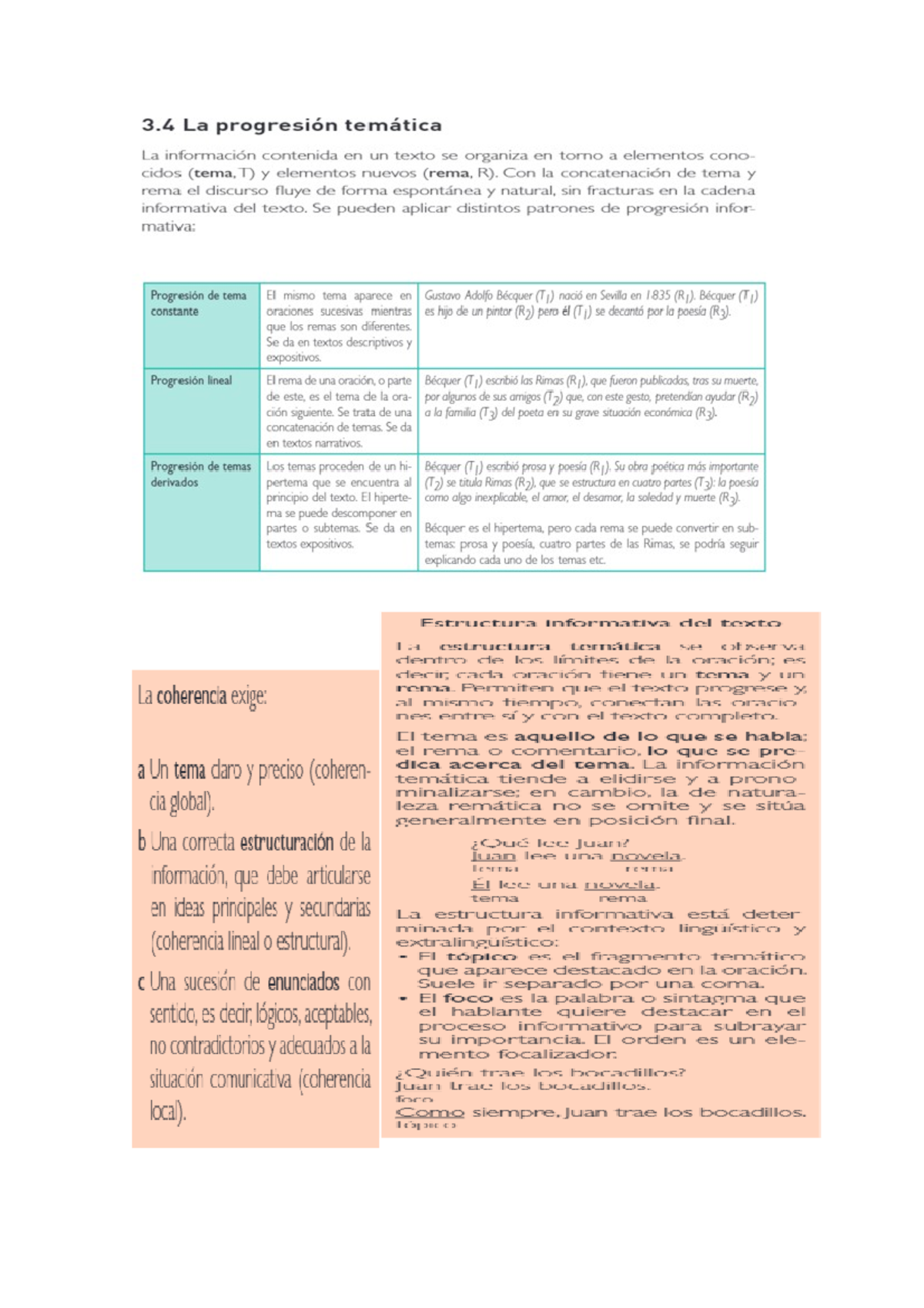 TEMA- REMA FOCO- Tópico - En primer lugar, se denomina tema a la ...