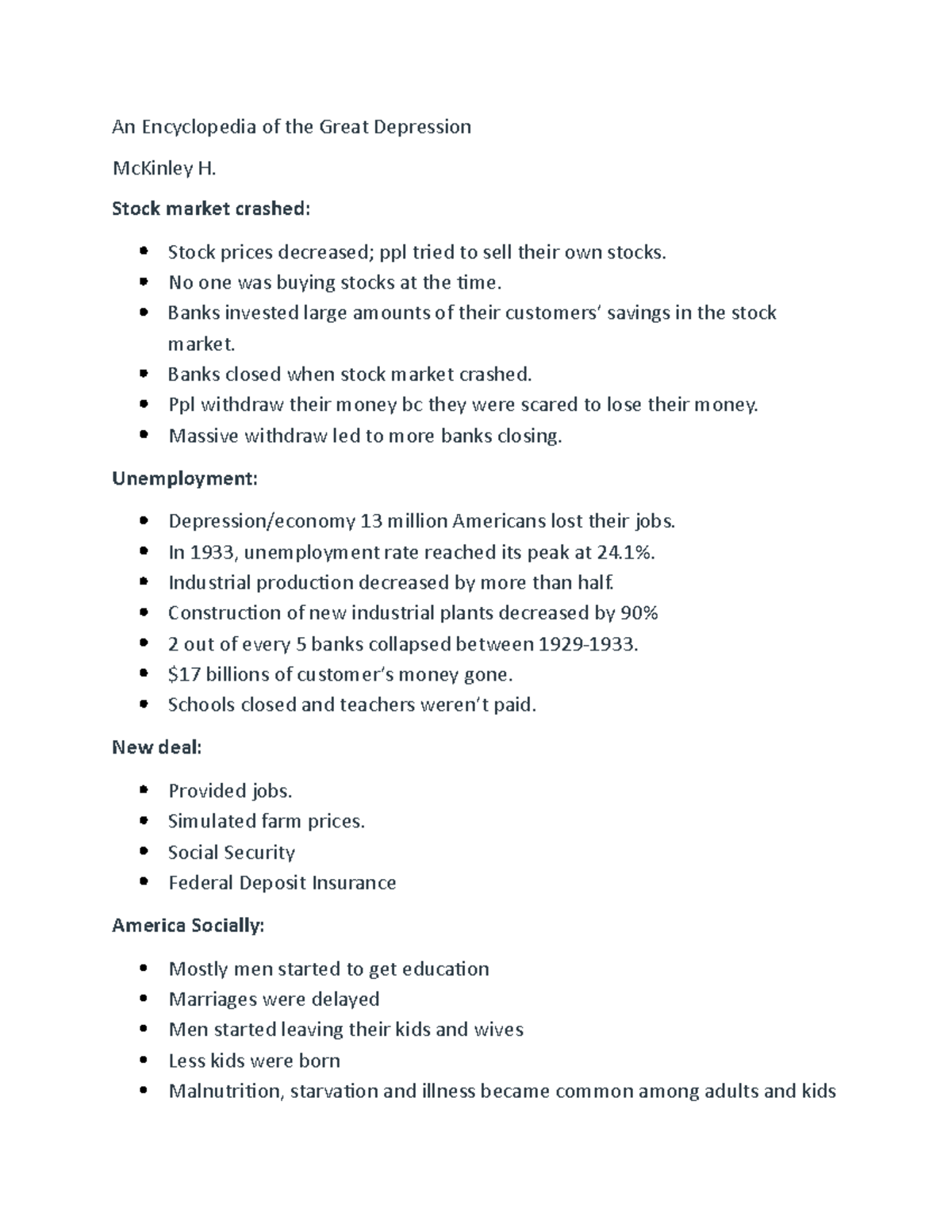 An Encyclopedia of the Great Depression - An Encyclopedia of the Great ...