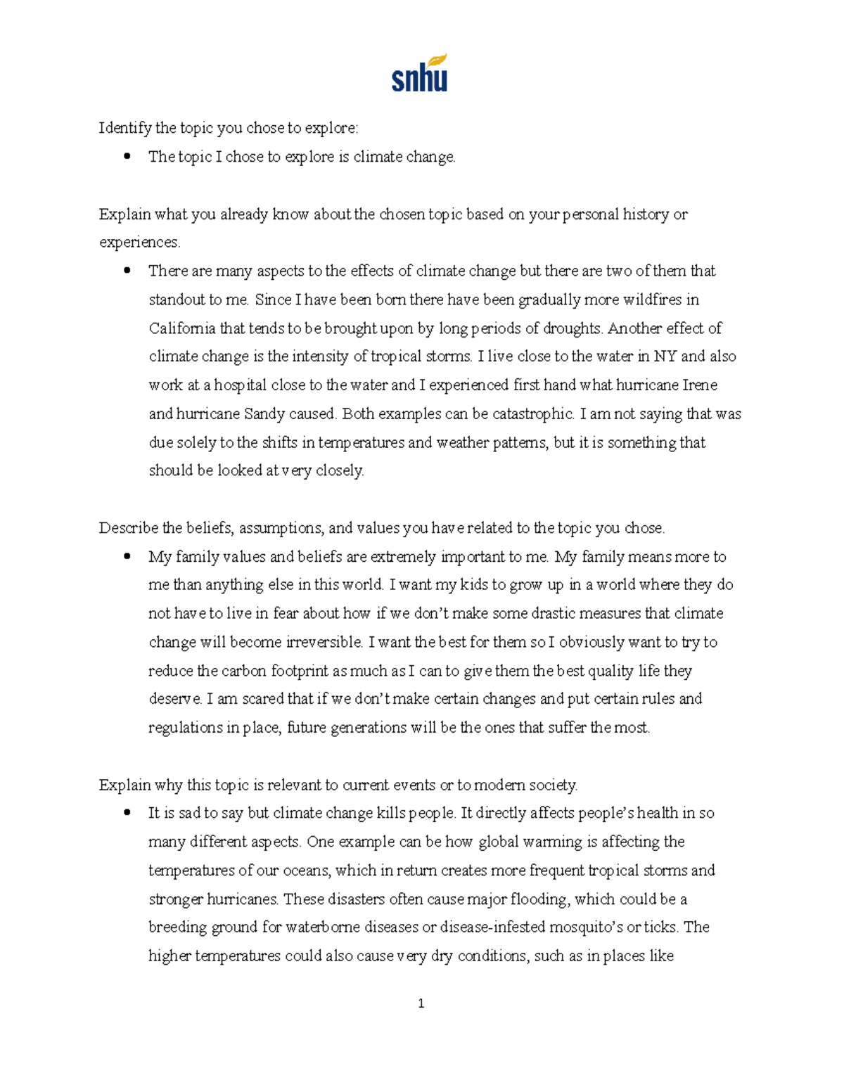 1-2 Activity- Project Topic Exploration - Identify the topic you chose ...