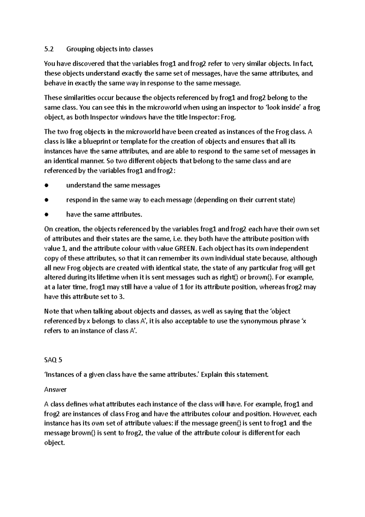 Unit 1 - 5.2, 5.3, 5 - in depth notes from each of the units of the ...