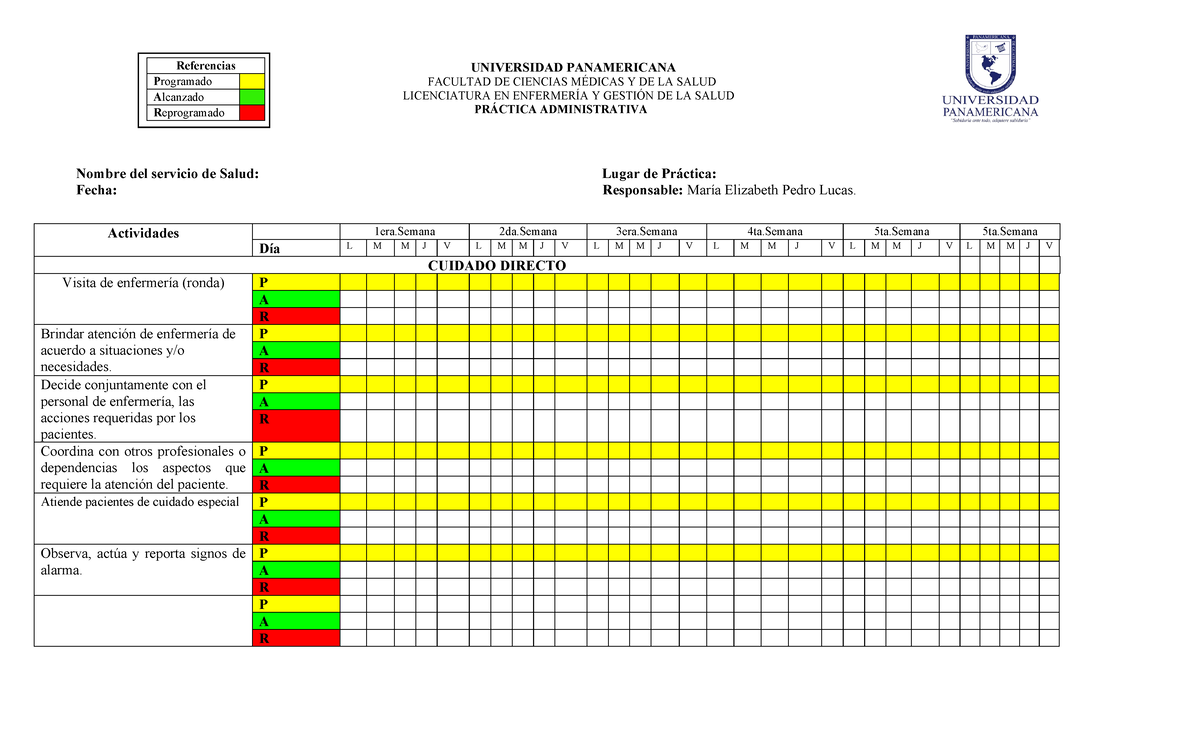 Grafica de Gantt Upana 2024 - UNIVERSIDAD PANAMERICANA FACULTAD DE ...
