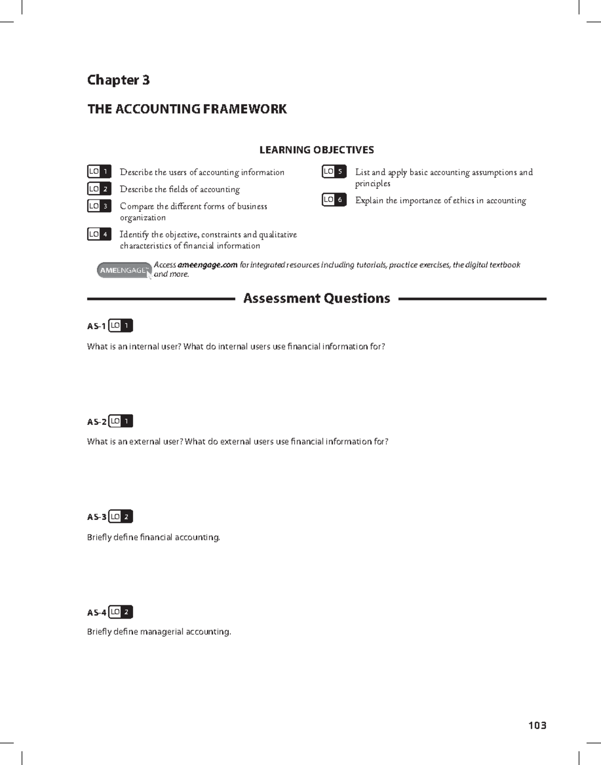 Chapter 3: The Accounting Framework- Workbook fill-in solutions ...