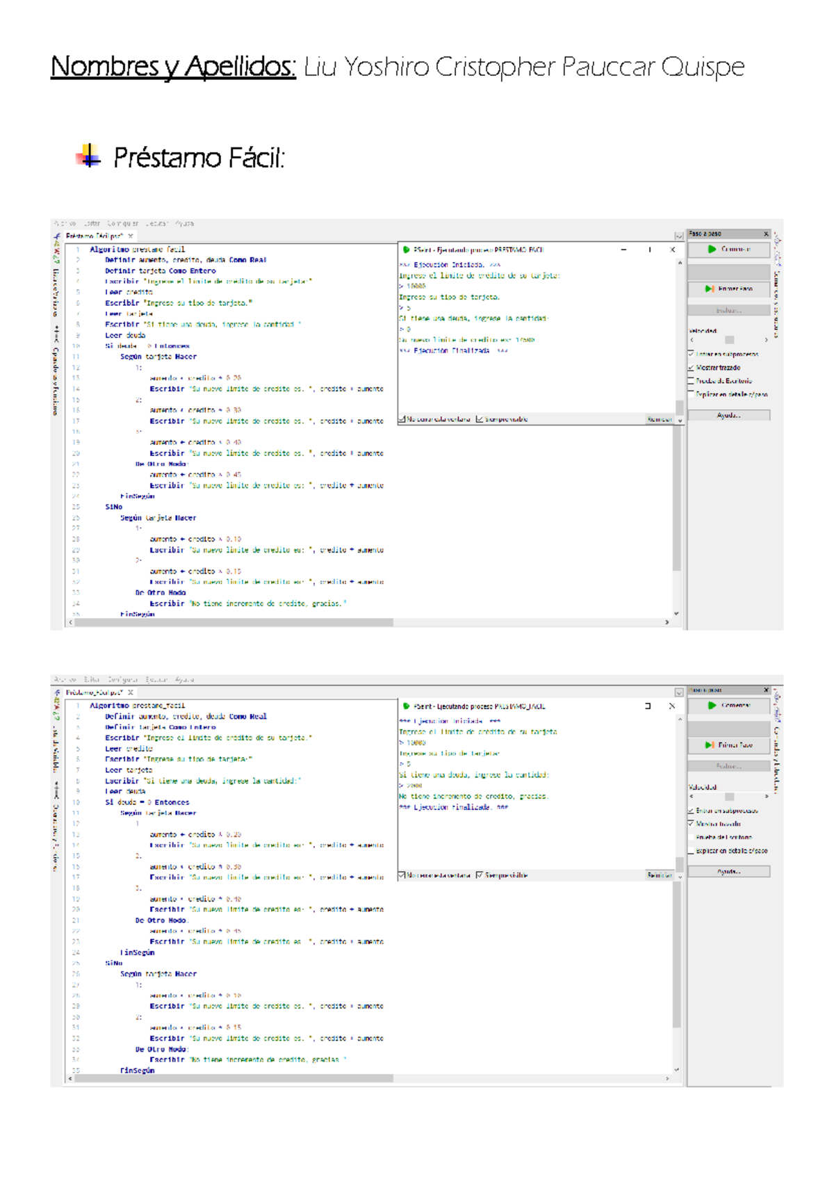 PA3 - Principios de Algoritmos - Nombres y Apellidos: Liu Yoshiro ...