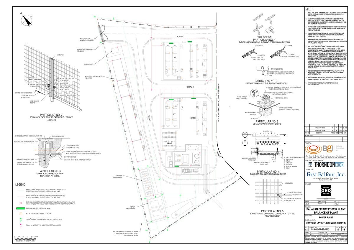2119-10-EE-ES-0200-Rev.B Earthing Layout - SIDE WIDE ( Sheet 1 ...