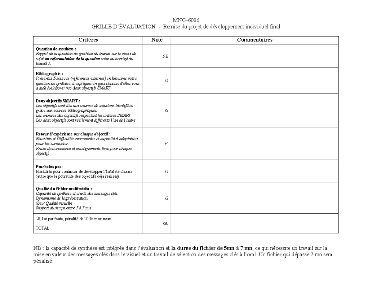 MNG6086-TP3-Grille - TP3- GRILLE - MNG- GRILLE D’ÉVALUATION - Remise du ...