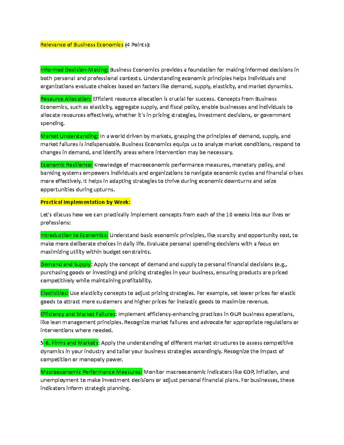 Relevance of Business Economics - Understanding economic principles ...
