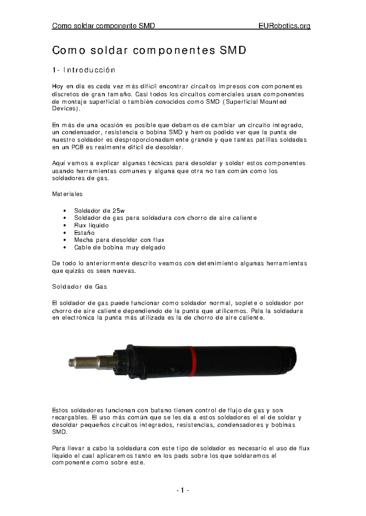 Como Soldar Componente SMD - Como soldar componentes SMD 1 ...
