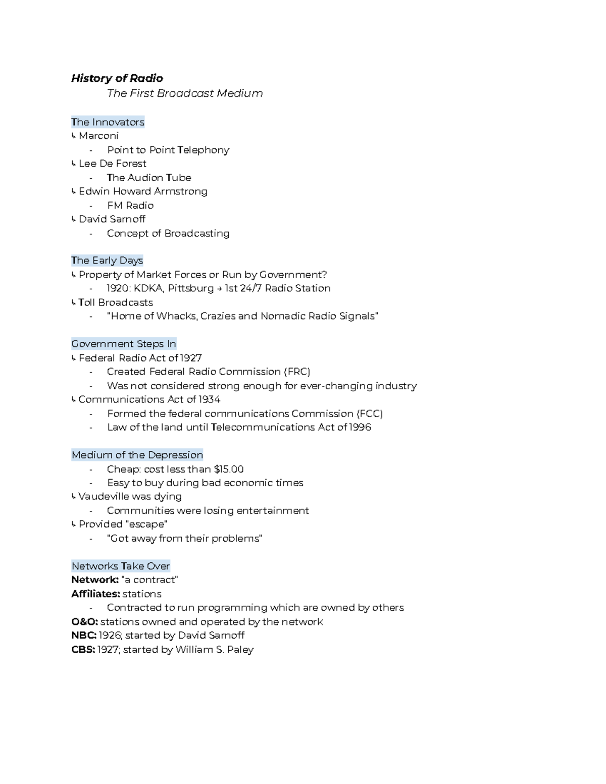 History of Radio - Professor Steven Miller - History of Radio The First ...