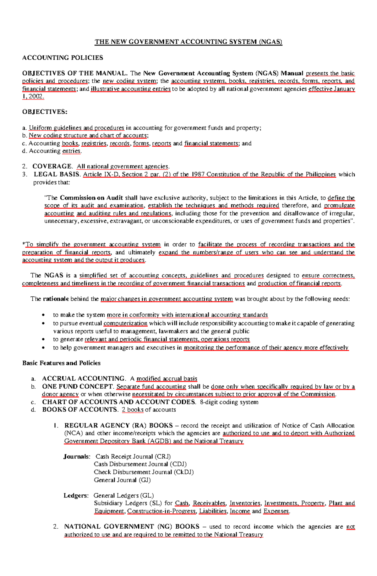 Note 2-NGAS (National Gov't Acctg System) - THE NEW GOVERNMENT ...