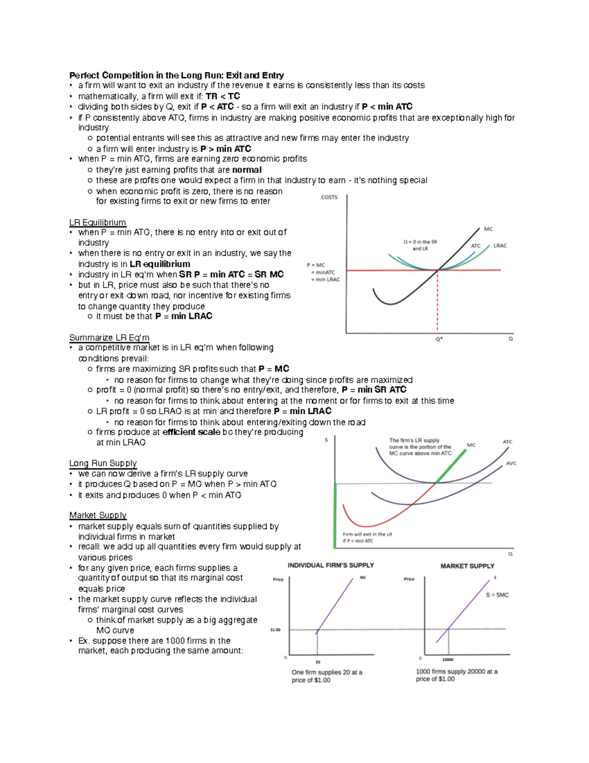 M4U8.4 - Perfect Competition in LR - Perfect Competition in the Long ...