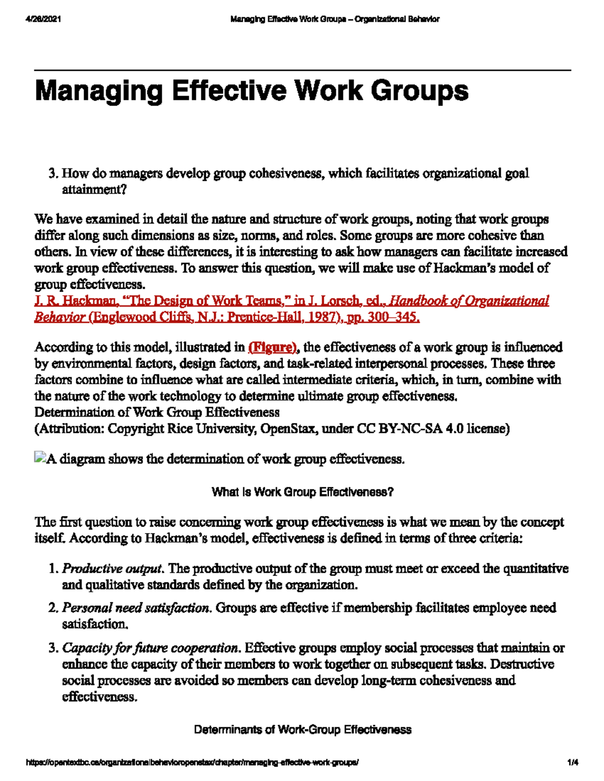 06. Managing Effective Work Groups - Biochemistry - Studocu