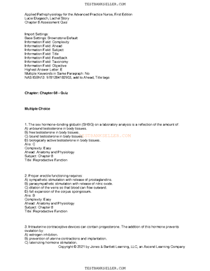 Review Topics Chapter 13 & 14 Advanced Patho - Review Topics for ...