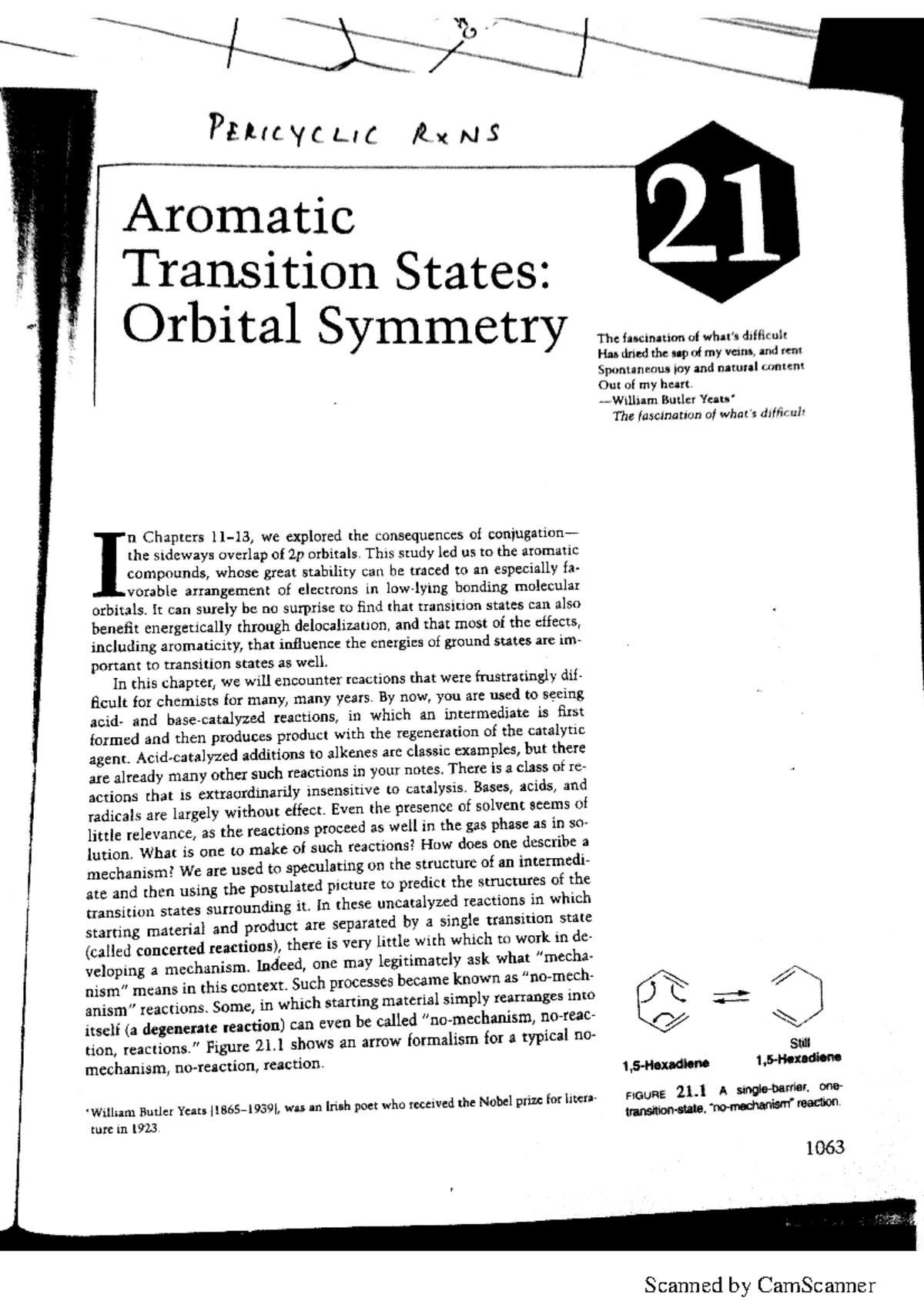 Pericycle Reaction Organic Chemistry - Studocu