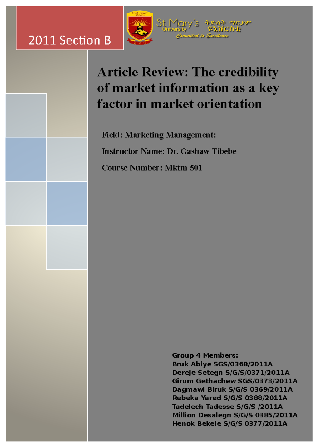 Article review the credibilty of - Article Review: The credibility of ...