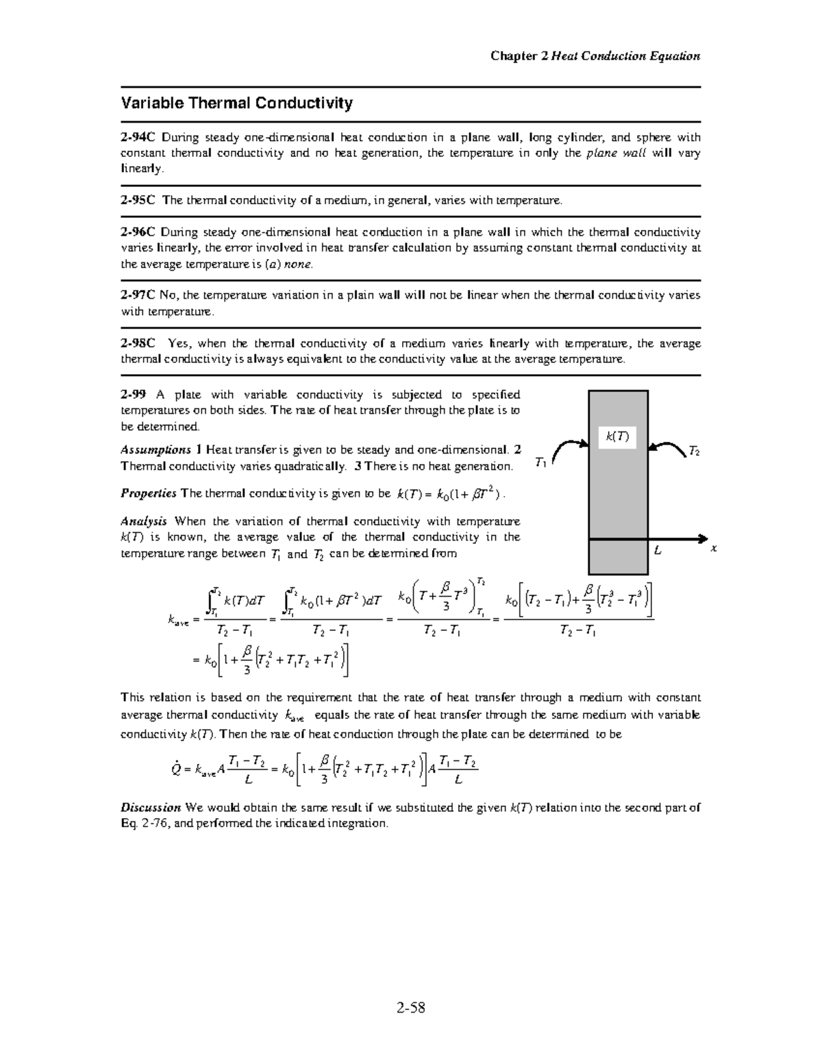 Heat Chap02-094 - This is summaries. - Variable Thermal Conductivity 2 ...