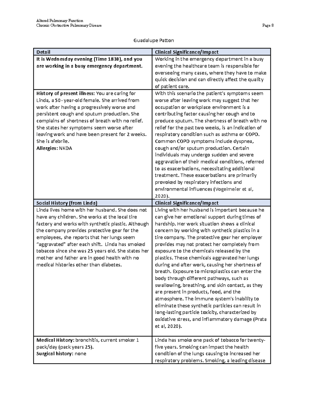 COPD-Case Study Altered-Pulmonary-Student-Guide - Use Copy - Chronic ...