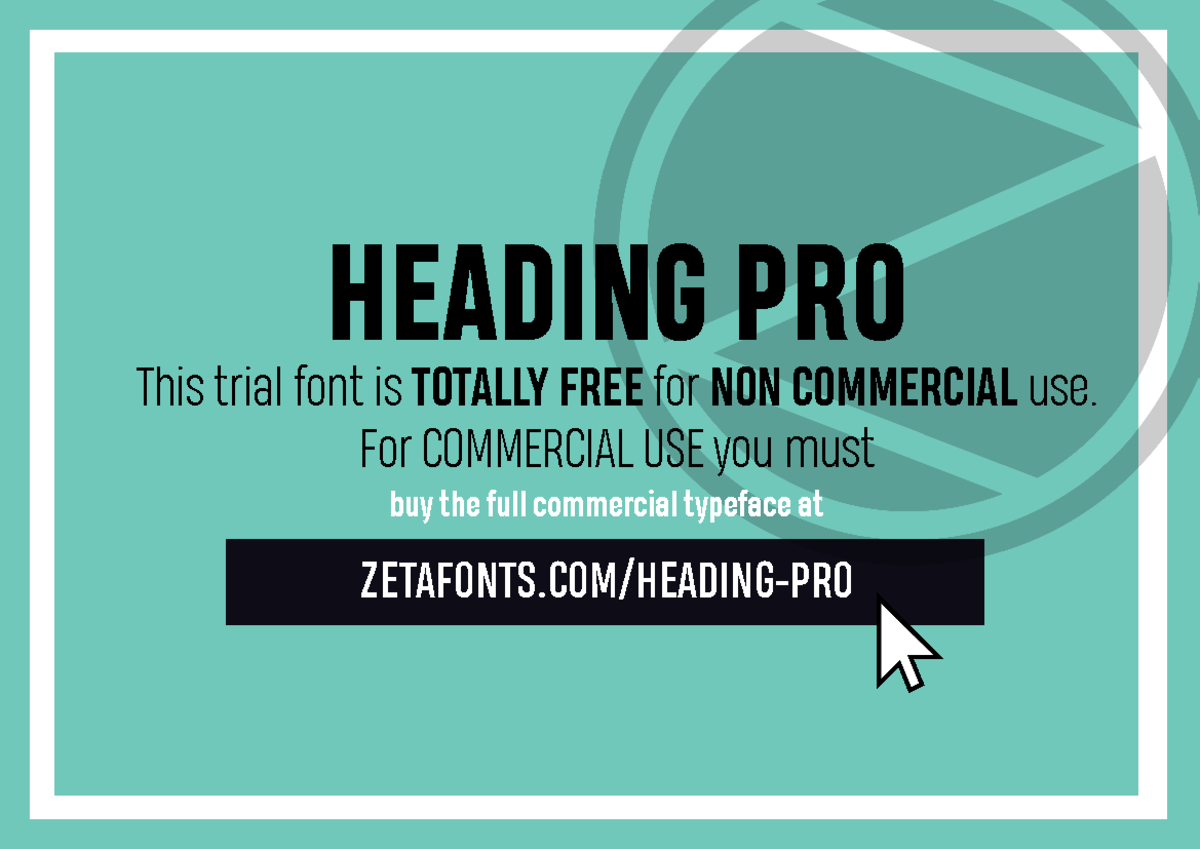 Heading Commercial information - tipografia - HEADING PRO zetafonts ...