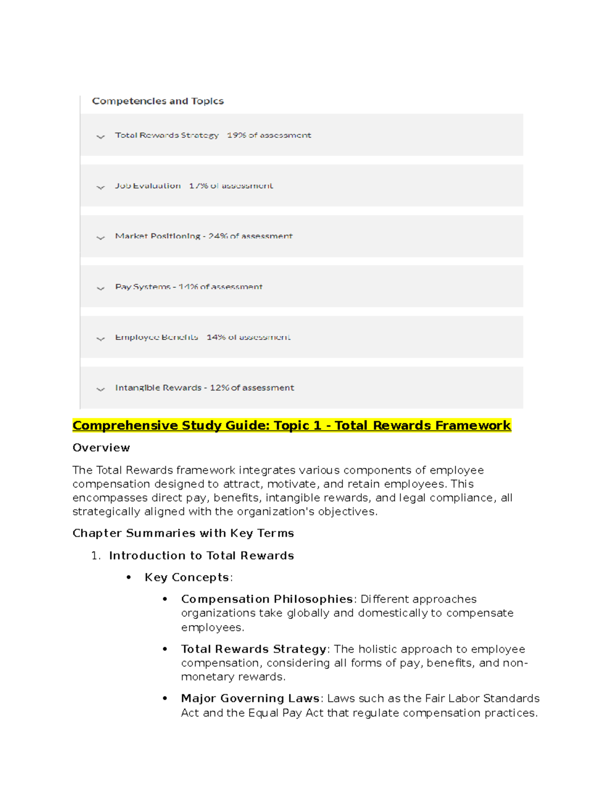 C236 Comprehensive Study Guide - Comprehensive Study Guide: Topic 1 ...
