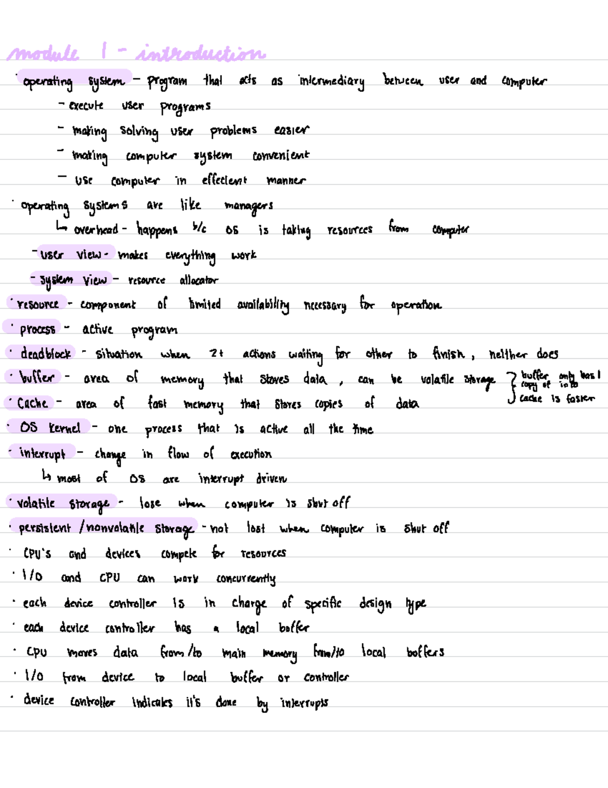 Cop 4610 - Module 1 Notes - Tami Sorgente - module 1 introduction ...