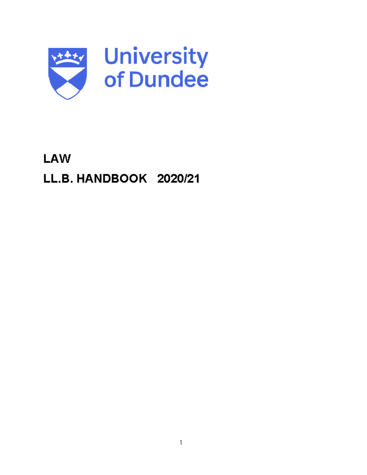 LLB Handbook - idk - LAW LL. HANDBOOK 2020/ Contents Welcome to Law at ...