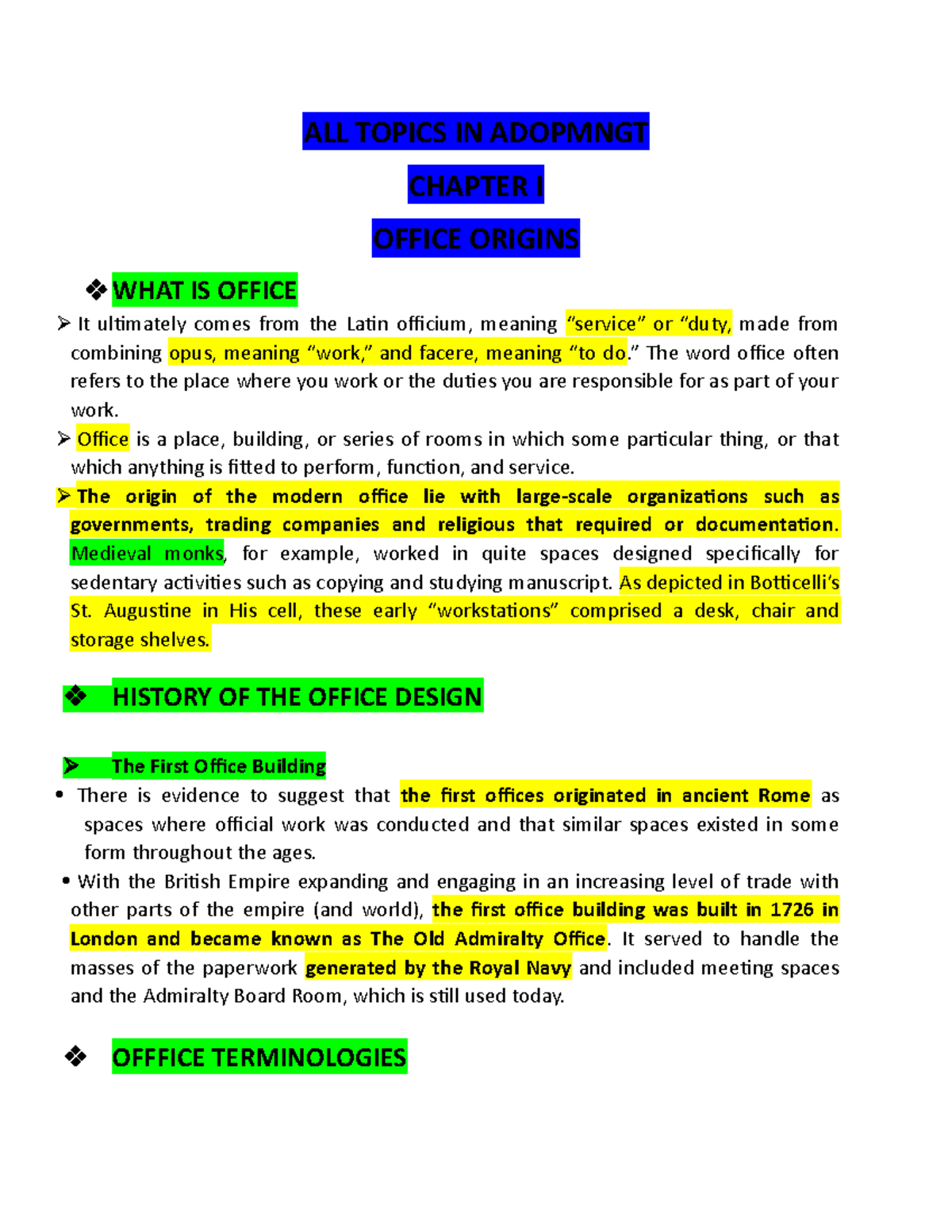 ALL Topics IN Adopmngt Reviewer docx - ALL TOPICS IN ADOPMNGT CHAPTER I ...