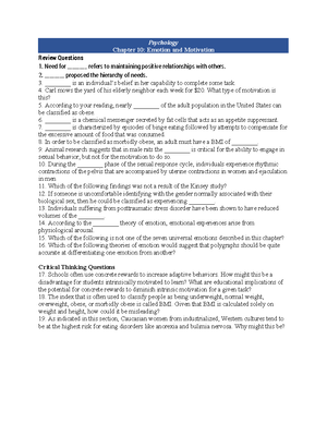Chapter 2 Worksheet - Assignments and quizzes - Chapter 2 Worksheet 1 ...