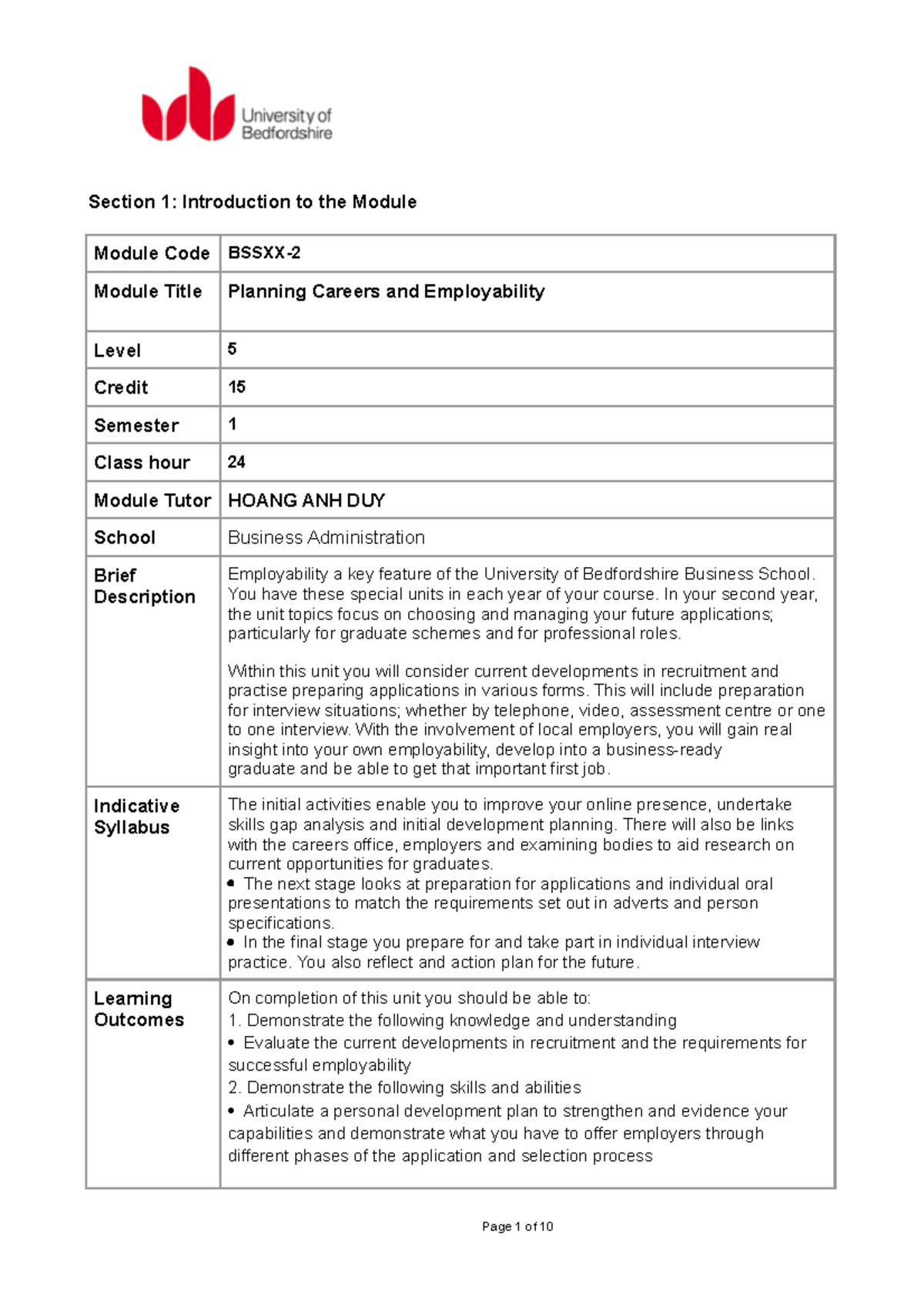0 - Tài liệu không có tiêu đề - Section 1: Introduction to the Module ...