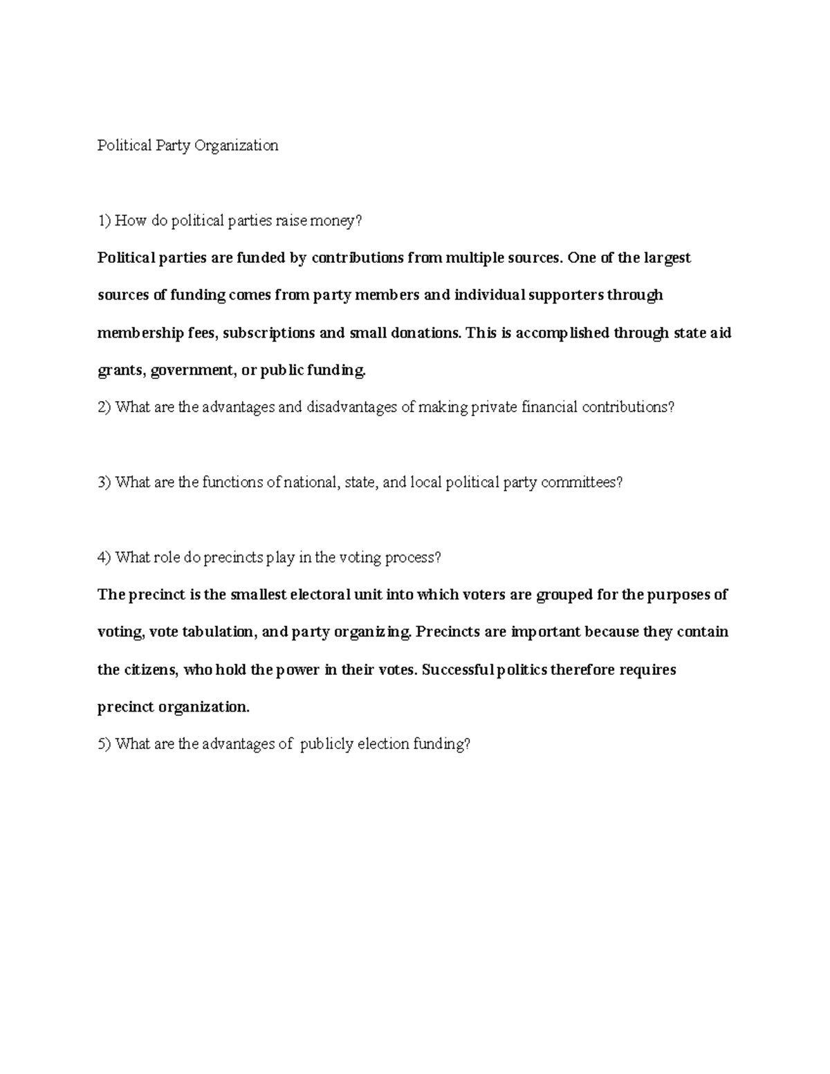 - Political Party Organization Objective - Political Party Organization ...