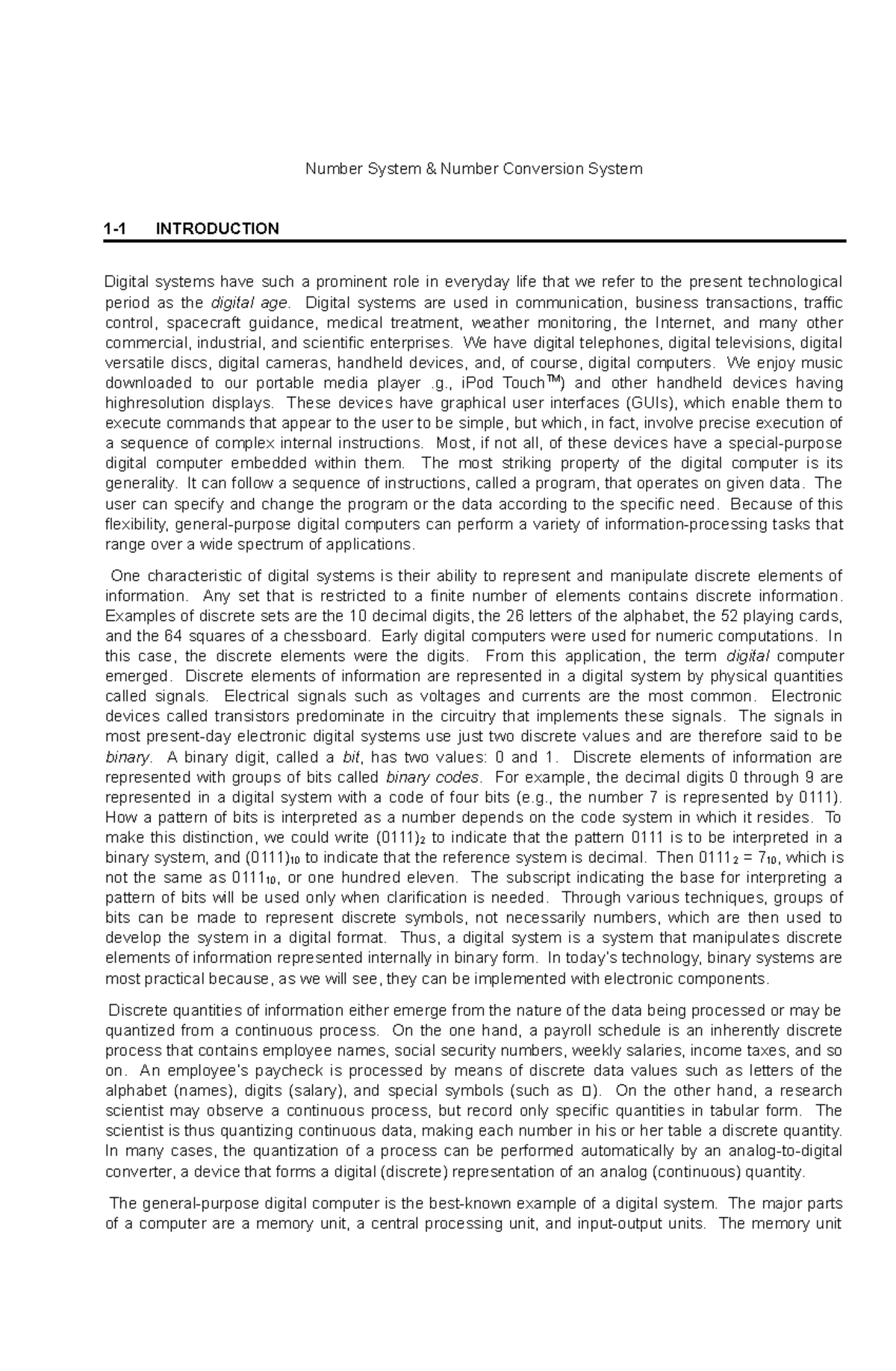 Number System and Number Conversion System - Number System & Number ...