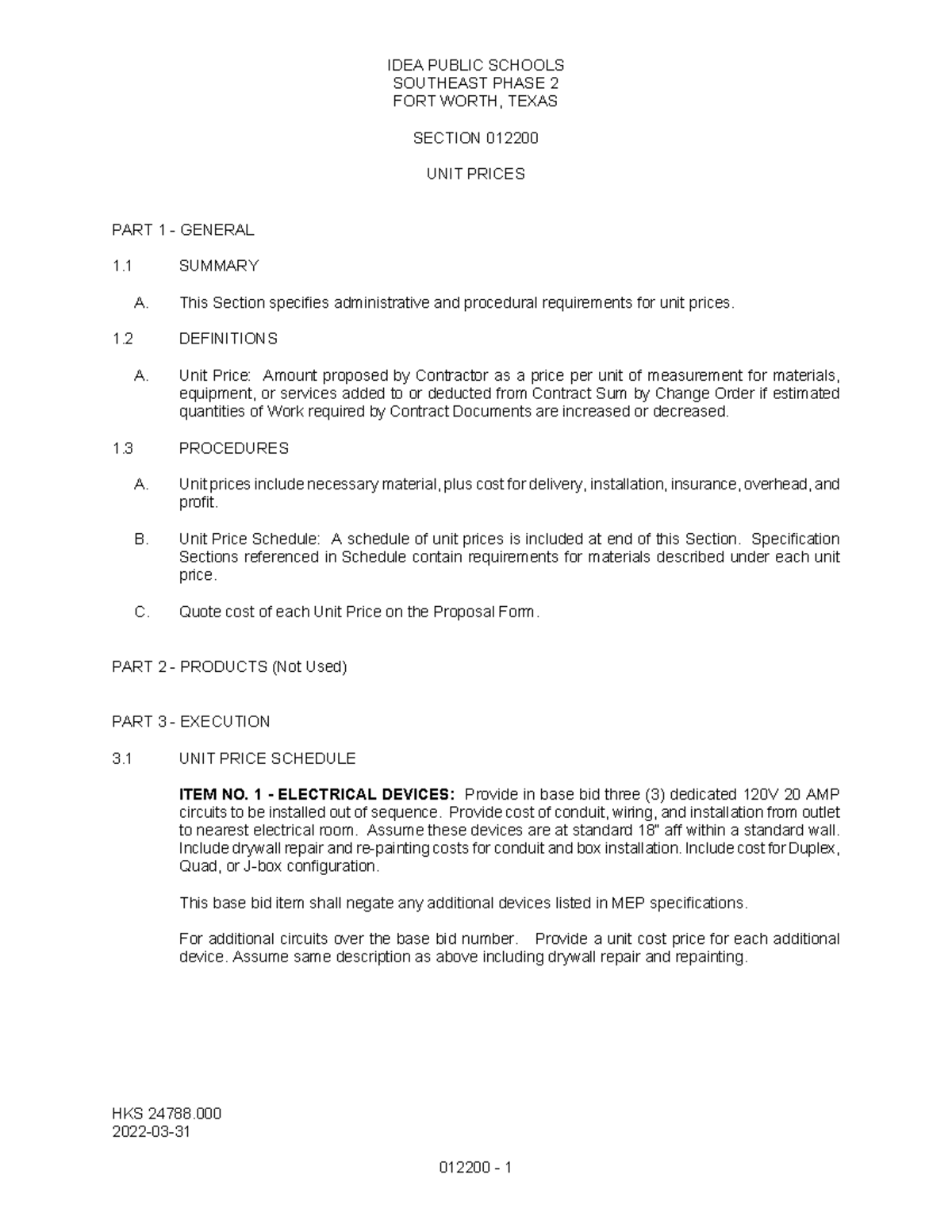 012200-Unit-Prices Rev 0 Semerter - BS Agricultural and Biosystems ...