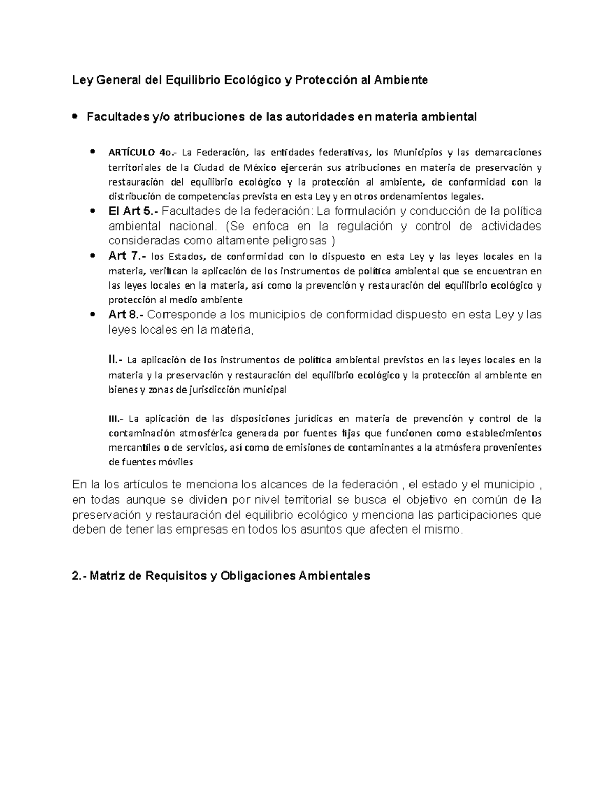 Lgeepa legistalacion - Ley General del Equilibrio Ecológico y ...