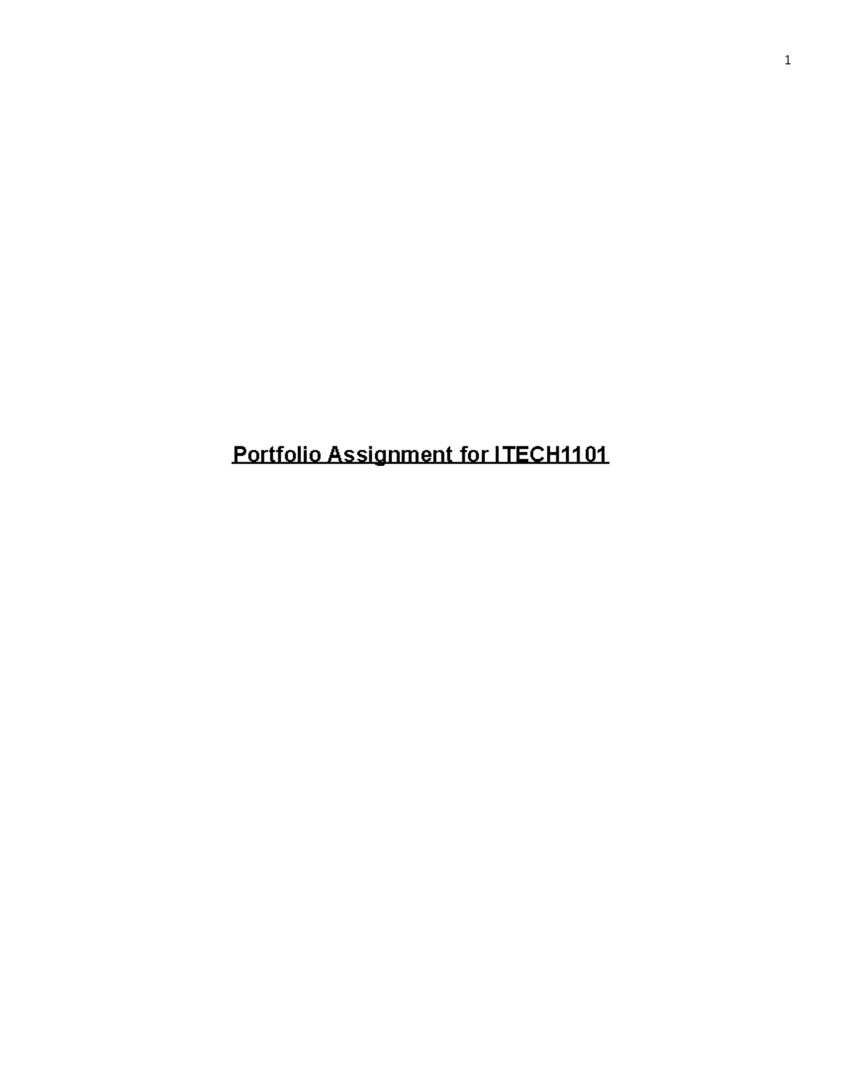 2-Sample Portfolio - Problem solving - Contents Week 1: General Overview of - Studocu