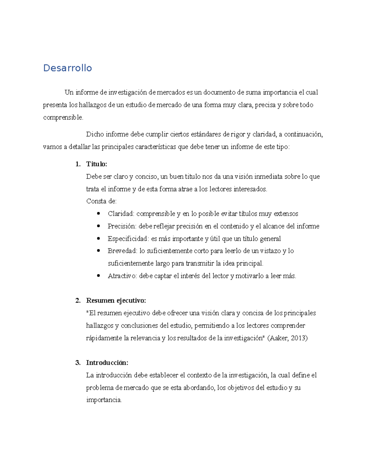 Características que debe tener un informe de una investigación de ...