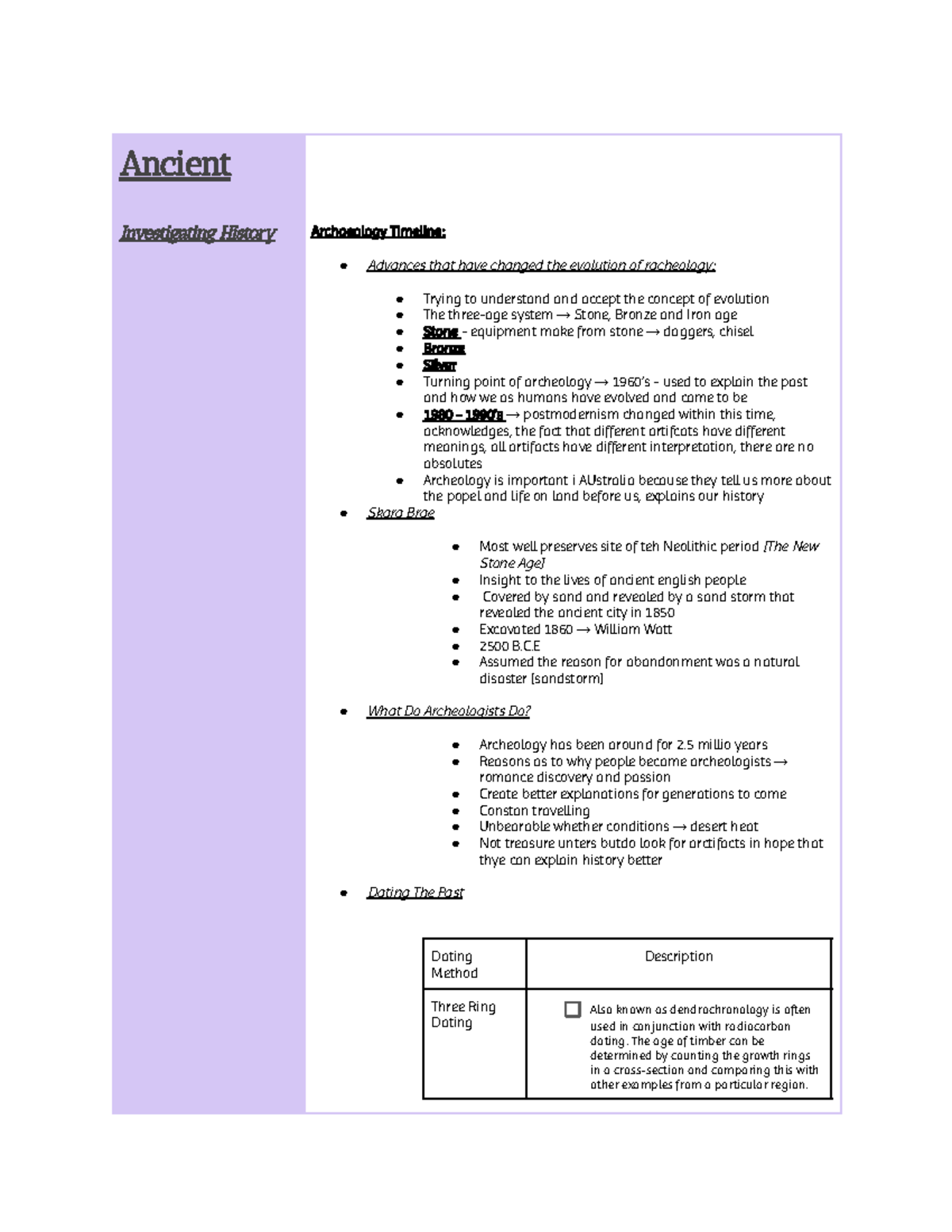 Ancient Pre Lims - Full year corse notes - Ancient Investigating ...