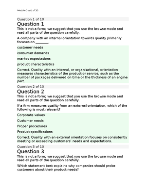 Module 1 quiz C720 - quiz - Question 1 of 10 The input and select ...