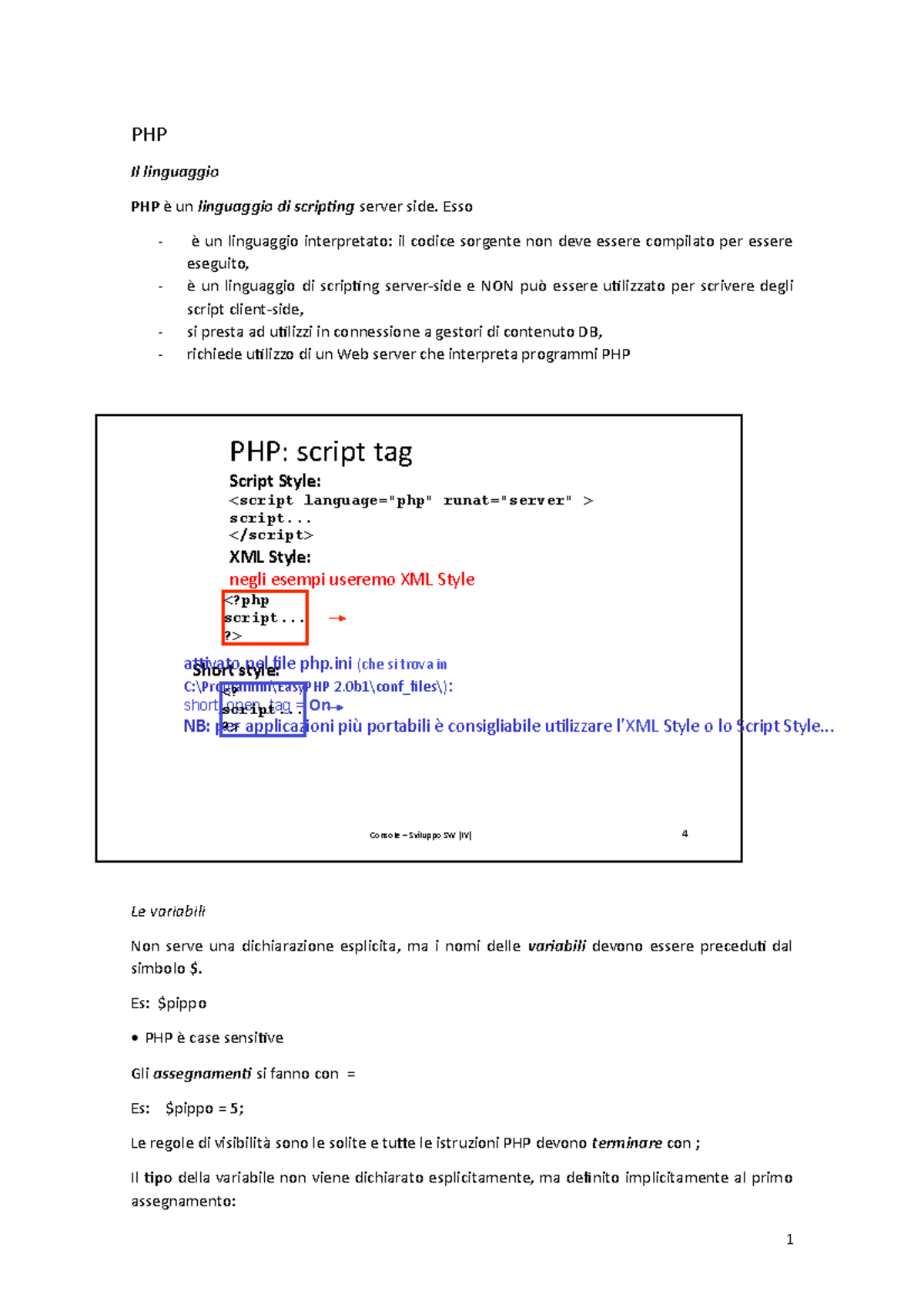 Php Linguaggio Di Scripting Php Script Tag Script Style 8853