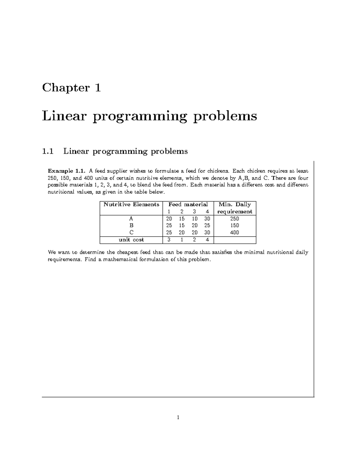 MT2630 Full Lecture Notes - Chapter 1 Linear programming problems 1 ...