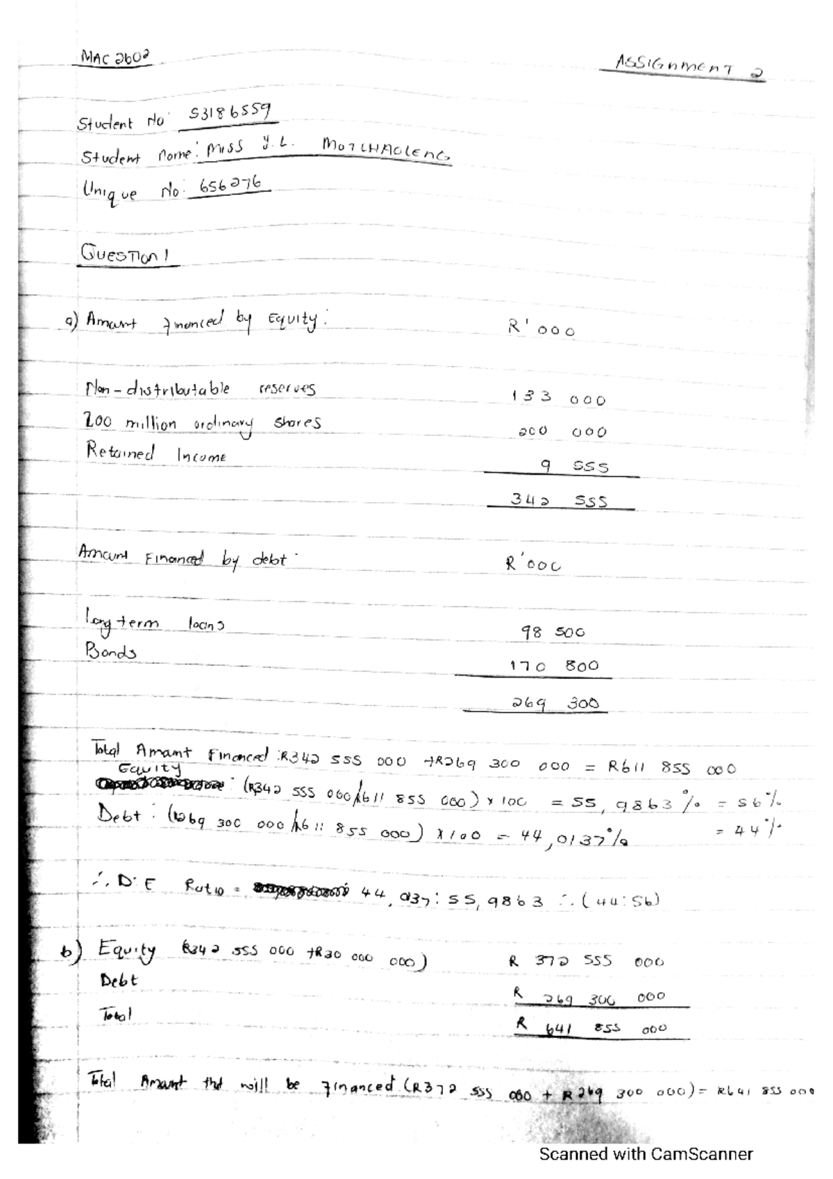 Mac2602-2 - Practice material - MAC2601 - Studocu