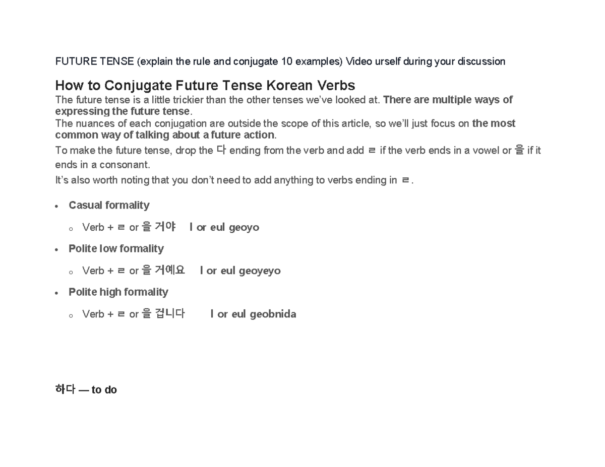 Future- Tense-korean - life and works of rizal are truly amazing ...