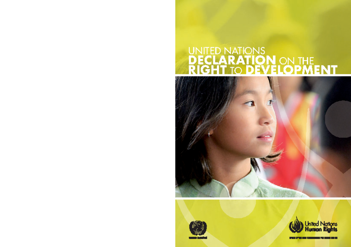 RTD booklet en - case law - 1 UNITED NATIONS DECLARATION ON THE RIGHT ...