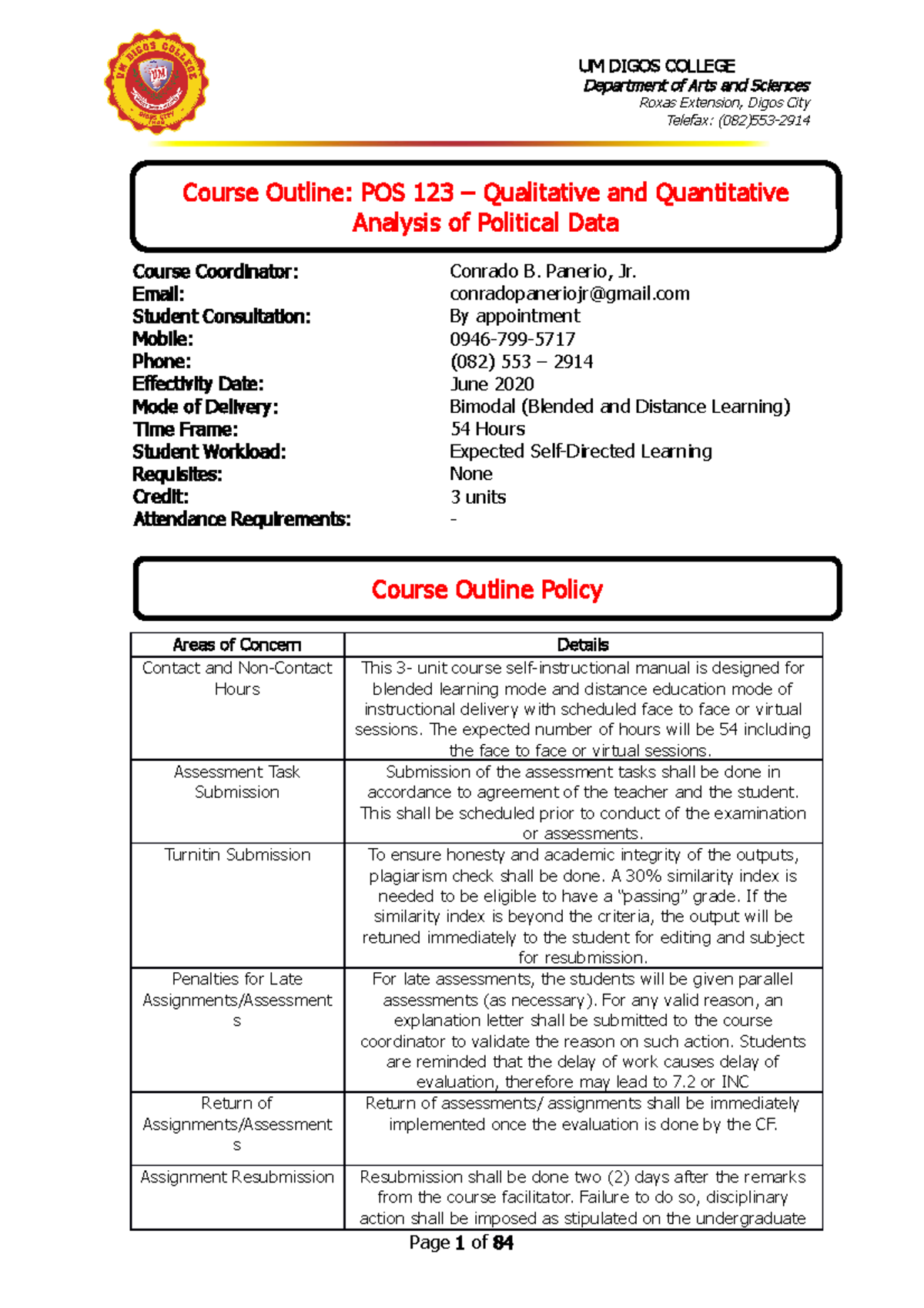 Qualitative and Quantitative Data Analysis for Political Data 1 ...