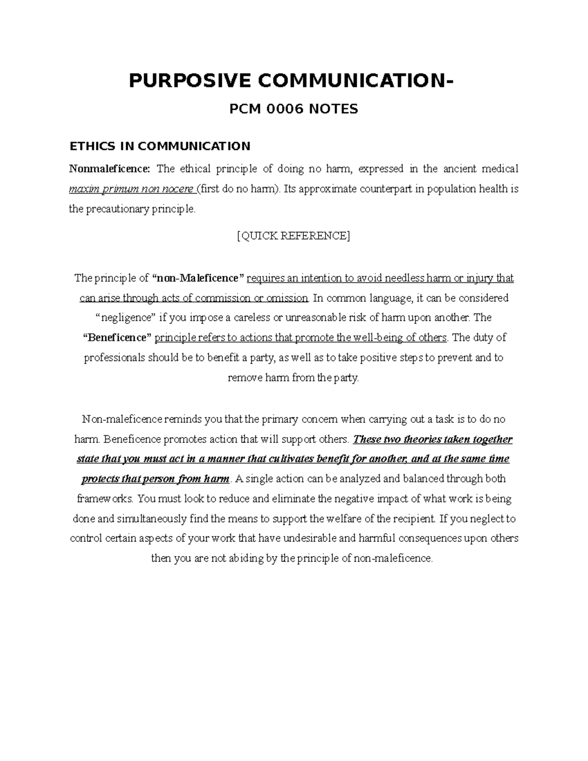 Purposive Communication Notes Purposive Communication Pcm 0006 Notes