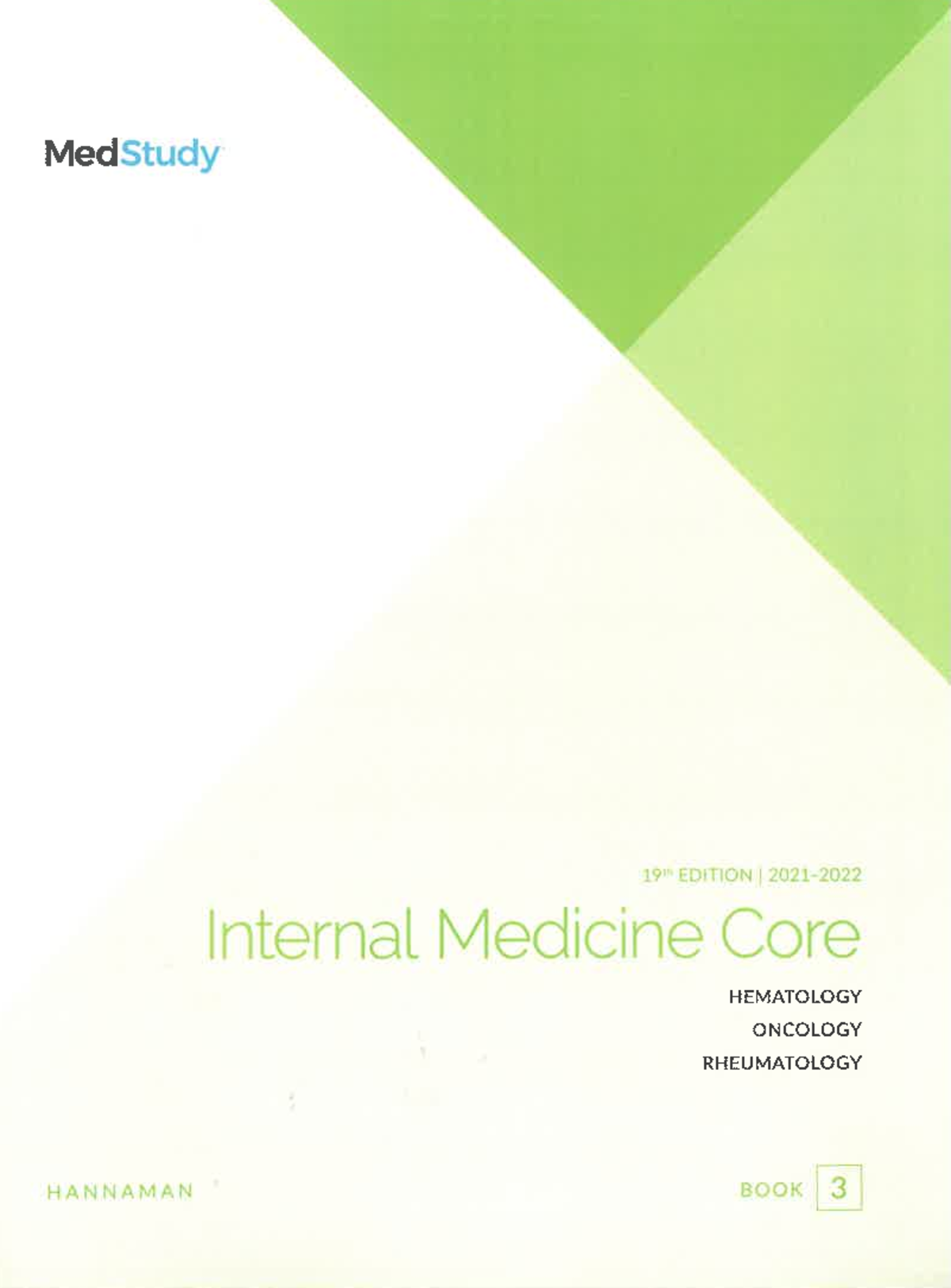 Medstudy 3 - medicine - Mbbsgeneralmedicine - Studocu