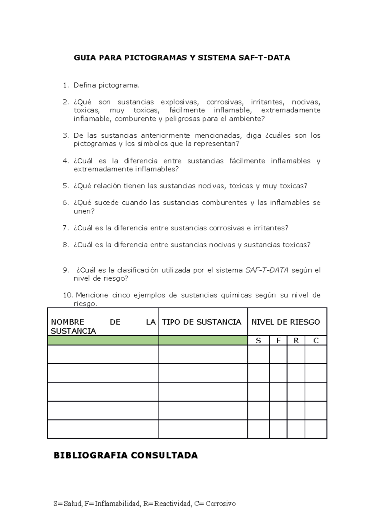 GUIA PARA Pictogramas Y Sistema SAF-T-DATA - GUIA PARA PICTOGRAMAS Y ...