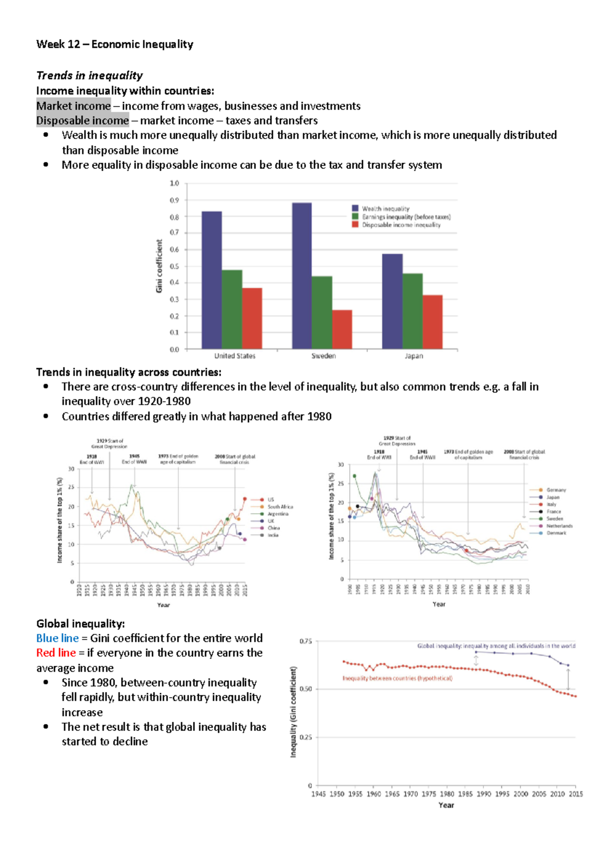 L12 – Economic Inequality - Week 12 – Economic Inequality Trends in ...
